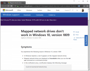 How to Fix “Mapped Network Drives Don’t Work” After Windows 10 1809 ...